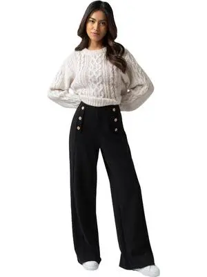 SAINT + SOFIA Chelsea Pant - Black