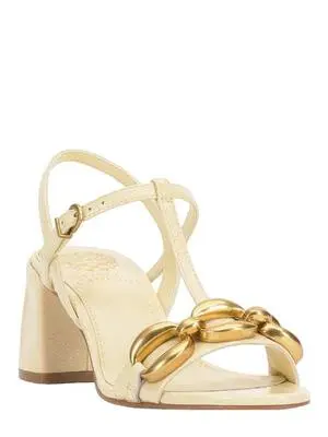 Vince Camuto Strappy Chain Link Sandals - Butter