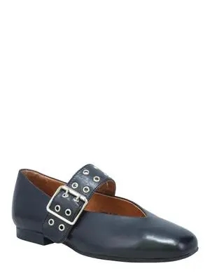 Miz Mooz Zephyr Leather Flats - Black