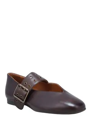 Miz Mooz Zephyr Leather Flats Brown