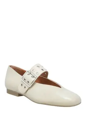 Miz Mooz Zephyr Leather Flats - Cream