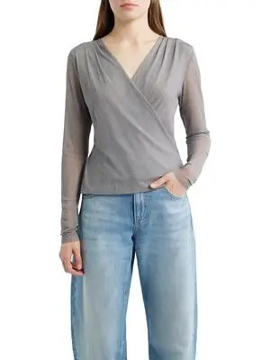 BOSS Edriba Faux Wrap Top - Open Misc