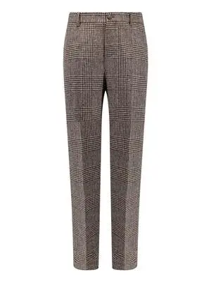 GOLDEN GOOSE Relaxed Prince Of Wales Trousers - Multicolor
