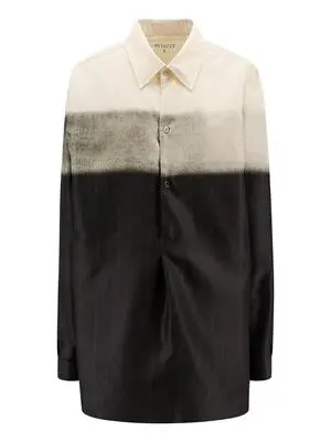 MAISON MARGIELA Oversize Printed Shirt - Black