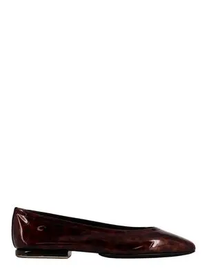 Loro Piana Animalier Patent Leather Ballerinas - Spotted