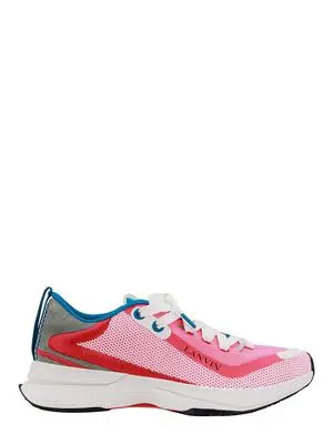 LANVIN Suede And Nylon Sneakers - Pink