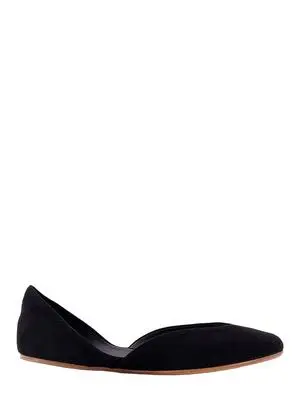 THE ROW Suede Ballerinas