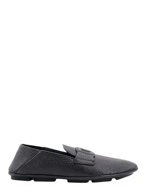 Dolce & Gabbana Deerskin Driver Loafer - Black