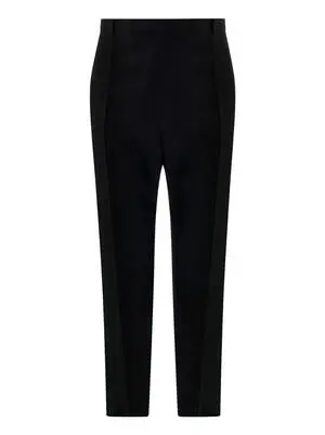 Saint Laurent Wool Blend Trousers - Black
