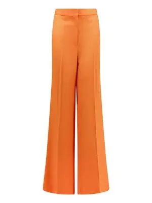 Stella McCartney Viscose Flared Trousers - Orange