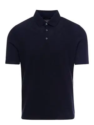 NUGNES 1920 Regular Fit Cotton Polo Shirt - Blue