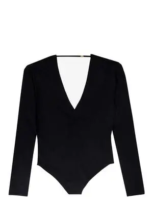 Saint Laurent Wool, Cashmere And Silk Body - Black