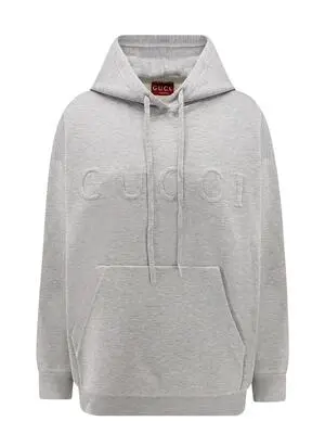 Gucci Embossed Logo Sweatshirt - Grey