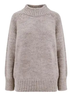 MAISON MARGIELA Alpaca Wool Sweater - Beige