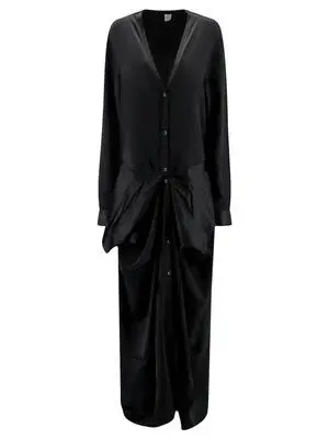 TOTÊME Viscose Long Dress - Black