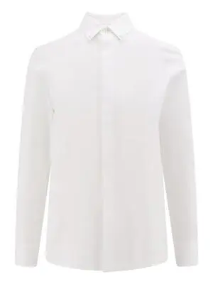 Valentino Garavani Cotton Shirt With Rockstud Untitled Studs - White