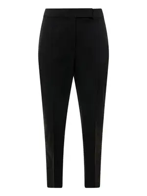 Max Mara Virgin Wool And Mohair Trousers - Black
