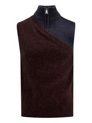 Fendi Alpaca And Wool Vest - Multicolor