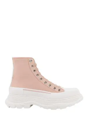 Alexander McQueen Bicolor Canvas Sneakers - Beige
