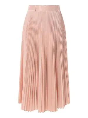 Max Mara Distressed Pleated Skirt Rose