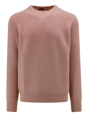 NUGNES 1920 Ribbed Cashmere Sweater - Pink