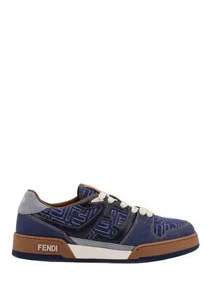 Fendi Match Denim Sneakers - Blue