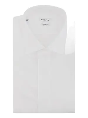 NUGNES 1920 Slim Fit Cotton Shirt - White