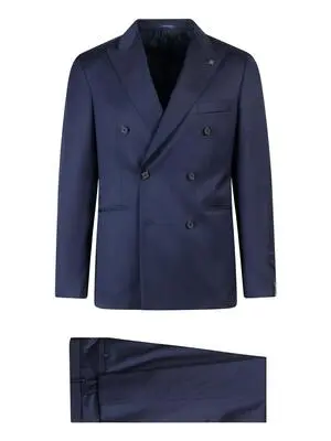 Tagliatore Virgin Wool Tuxedo - Blue