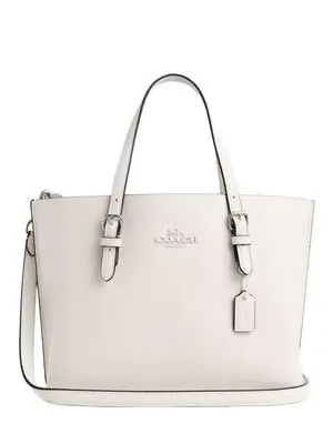 COACH® Mollie Tote 25 Leather/silver/chalk