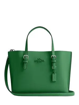 COACH® Mollie Tote 25 Leather/sv/kelly