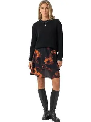 SAINT + SOFIA Etta Mini Layered Skirt - Autumn Floral
