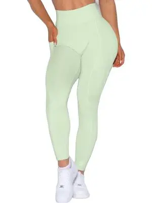 BOMBSHELL SPORTSWEAR Curves 2.0 Leggings Cool Matcha