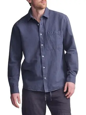 MAVI Cotton Blend Button-up Shirt - Outer Space