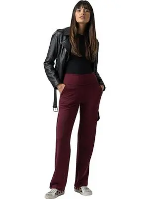 SAINT + SOFIA Runway Pant Burgundy