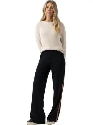 SAINT + SOFIA Victory Wide Leg Pant - Black Leopard