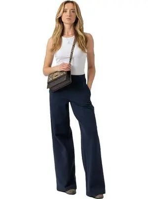SAINT + SOFIA Keller Wide Leg Pant Blue