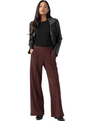 SAINT + SOFIA Keller Wide Leg Pant - Maroon