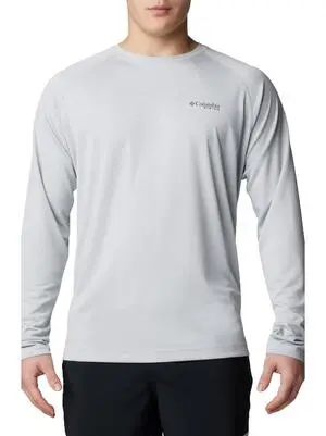 Columbia Pfg Solar Stream™ Long Sleeve Performance T-shirt - Cool Grey