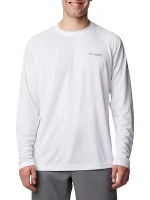 Columbia Pfg Solar Stream™ Long Sleeve Performance T-shirt - White