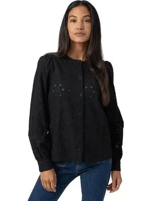 SAINT + SOFIA Tabitha Blouse - Black Broderie