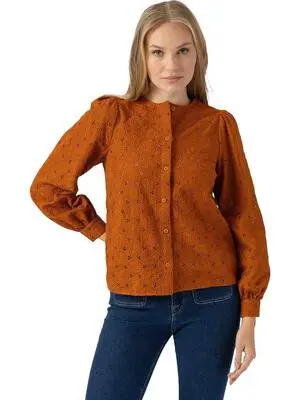 SAINT + SOFIA Tabitha Blouse Tan