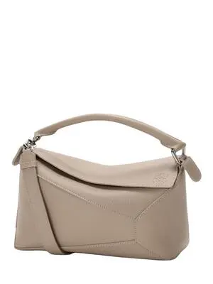 Loewe Puzzle Edge Small Top-Handle Bag Clay