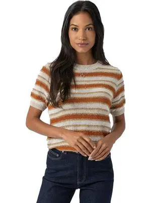 SAINT + SOFIA Fearne Knit Tee Brown