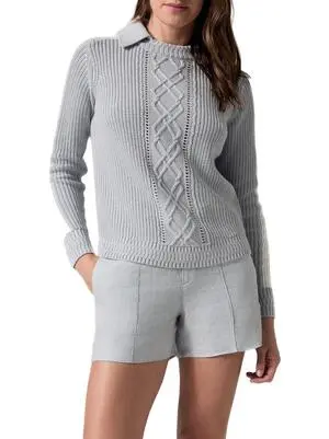 ALP N ROCK Maeve Organic Cotton Sweater - Silver