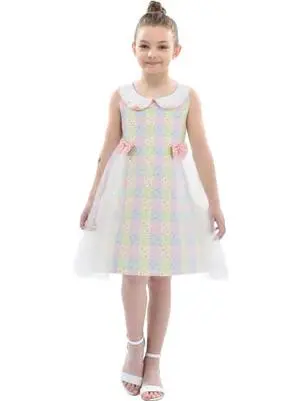 MIMI TUTU Gingham Tulle Dress