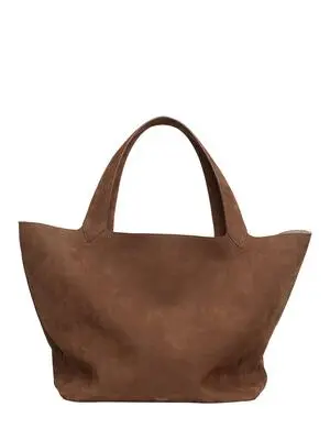 Alaïa Nubuck Tote Bag - Brown