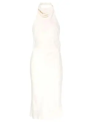 TOM FORD Halterneck Midi Dress - Neutrals