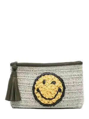 ANYA HINDMARCH Raffia Clutch - Neutrals