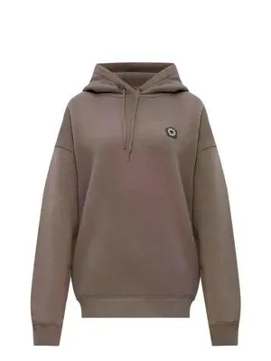 Kenzo Logo-embroidered Hoodie - Brown