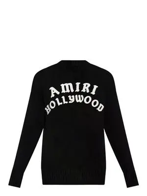 Amiri Logo-print Sweater - Black
